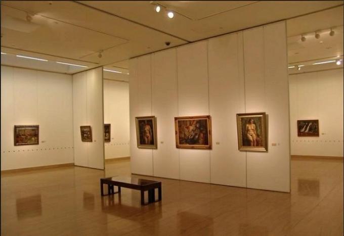 Modern Gallery Or Exhibition Partition Walls 500 / 1200 mm Width