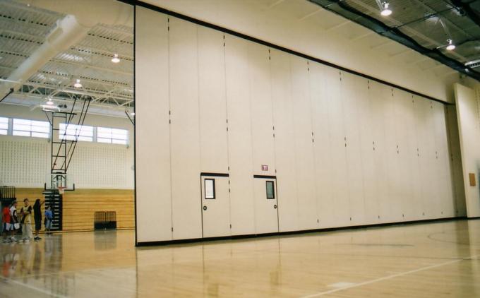 Wood Door Sliding Roller Removable Wall Partition / Acoustic Operable ...