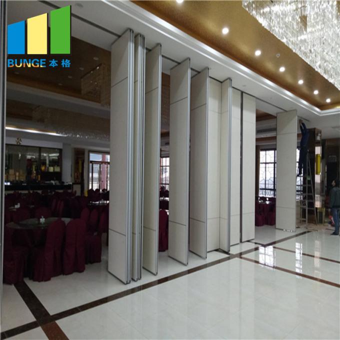 Sound Proof Operable Folding Partition Walls For Meeting Room / Auditorium