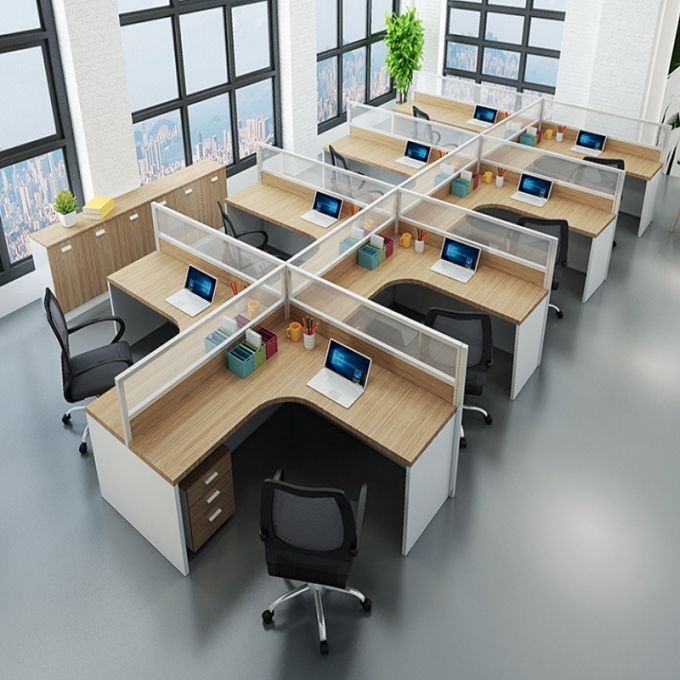 Eco - Friendly Aluminum Cubicle Modular Office Workstation / Office ...