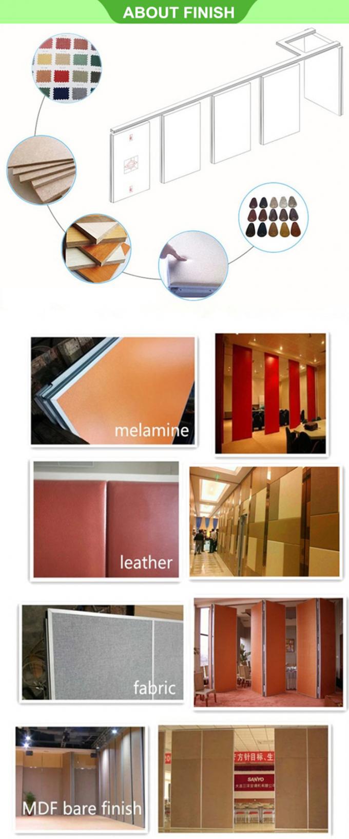 Aluminum Bi - Fold Door Banquet Hall Movable Partition Walls Multi ...