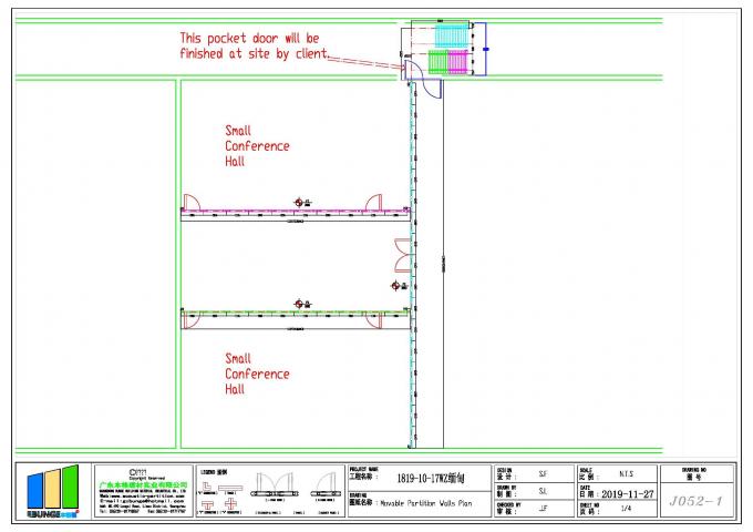Sound Proof Absorbing Movable Sliding Folding Wall Partition Panel With ...