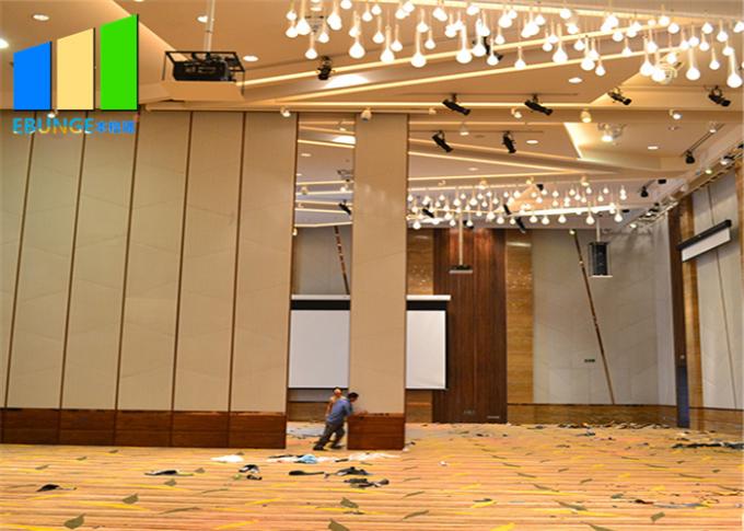 Interior Wood Movable Temporary Sliding Wall Sound Proof Partition
