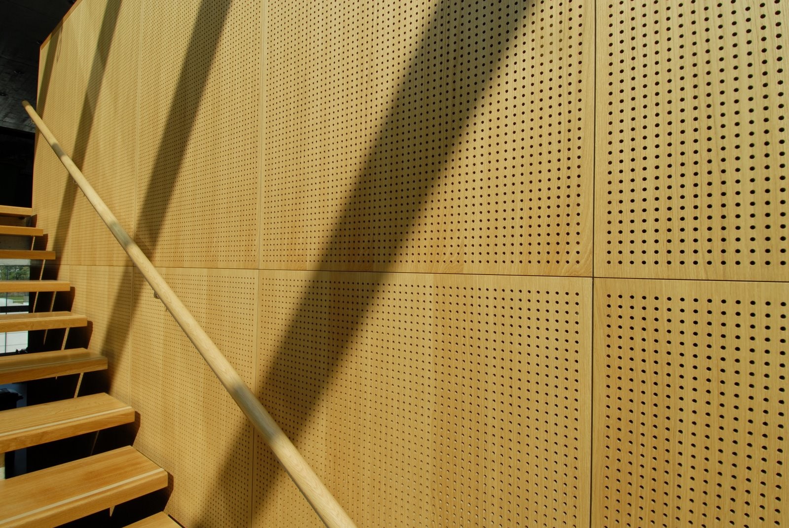 Auditorium Melamine Surface Perforated Wood Sheets / Music Studio ...