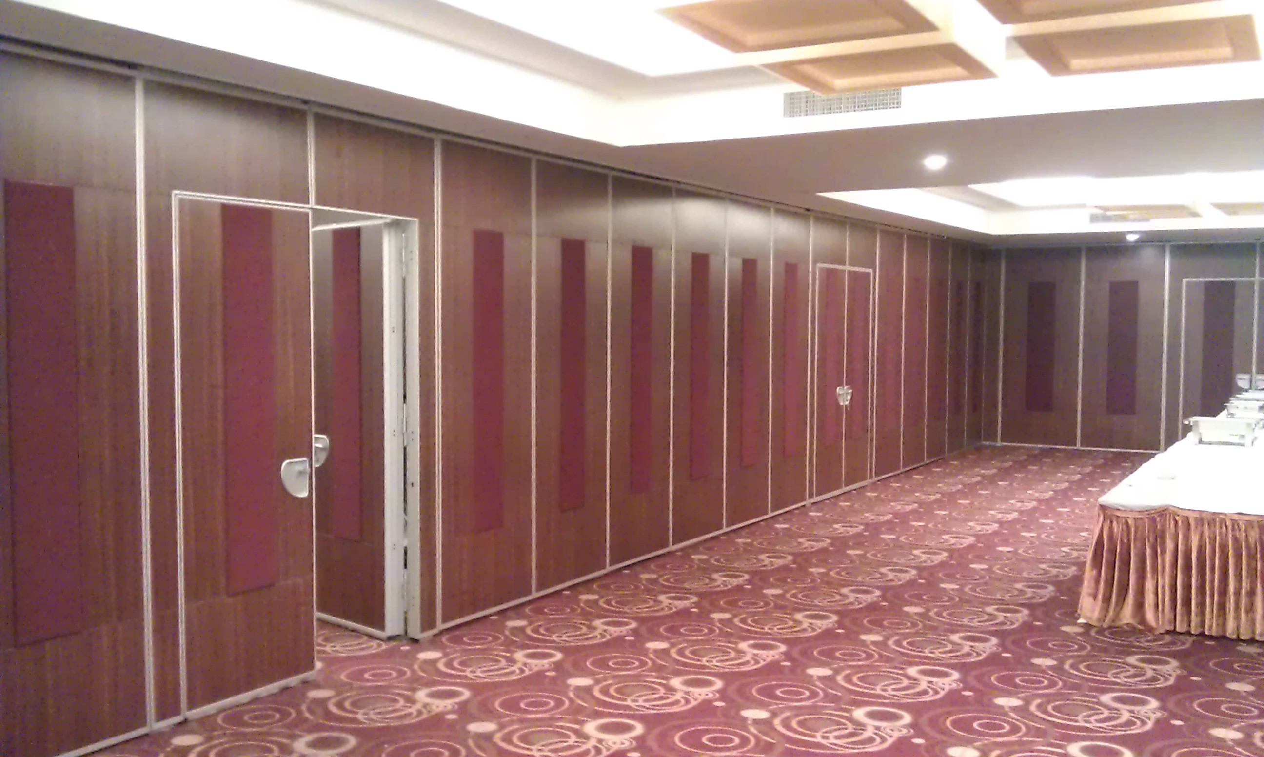 Acoustic Fabric Commercial Operable Partition Walls 6m Height