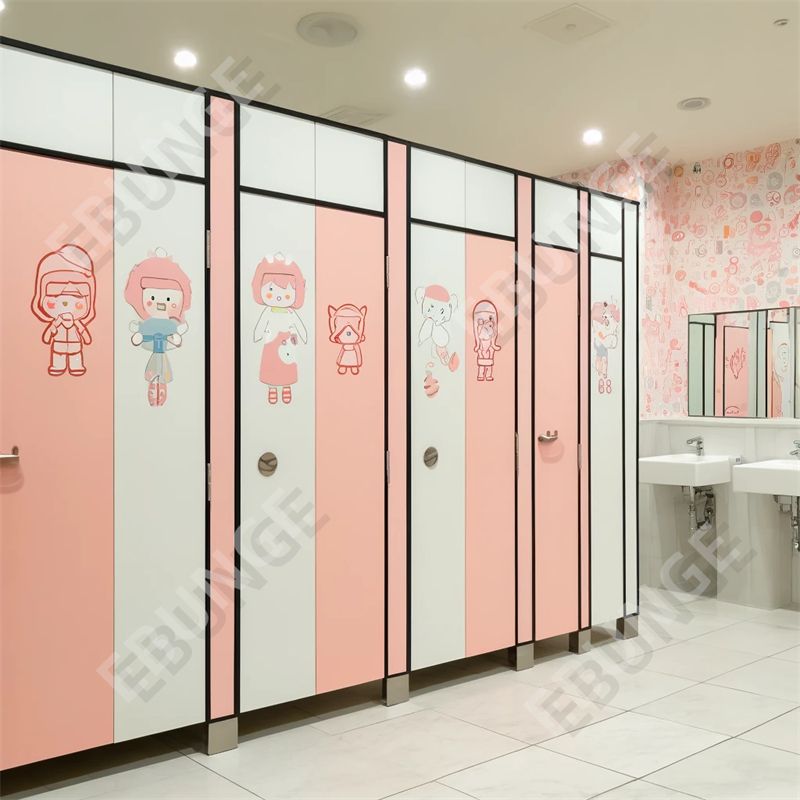 Support Customized Design Options Toilet Cubicle for Restroom Dividers