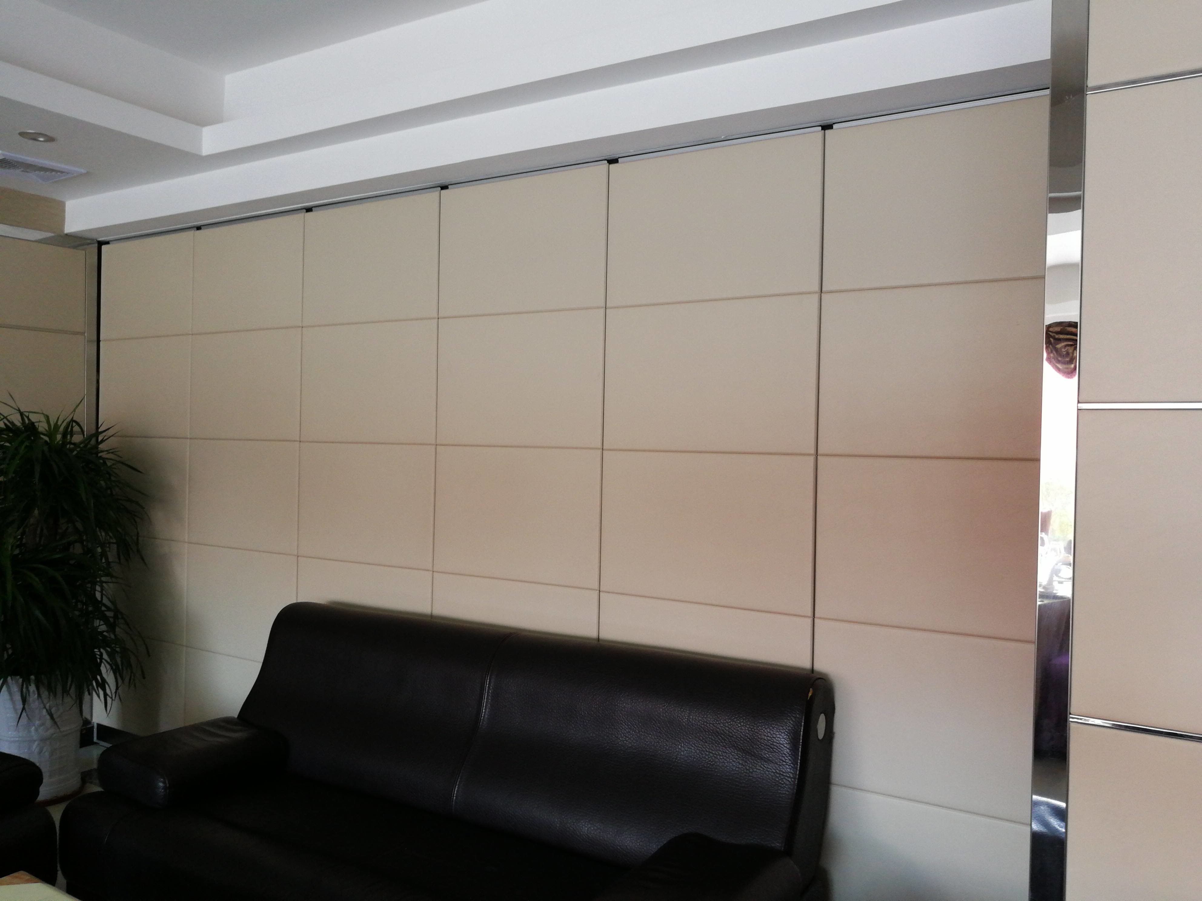 Conference Room Partition Movable Walls Panel Thickness 85mm , Folding ...
