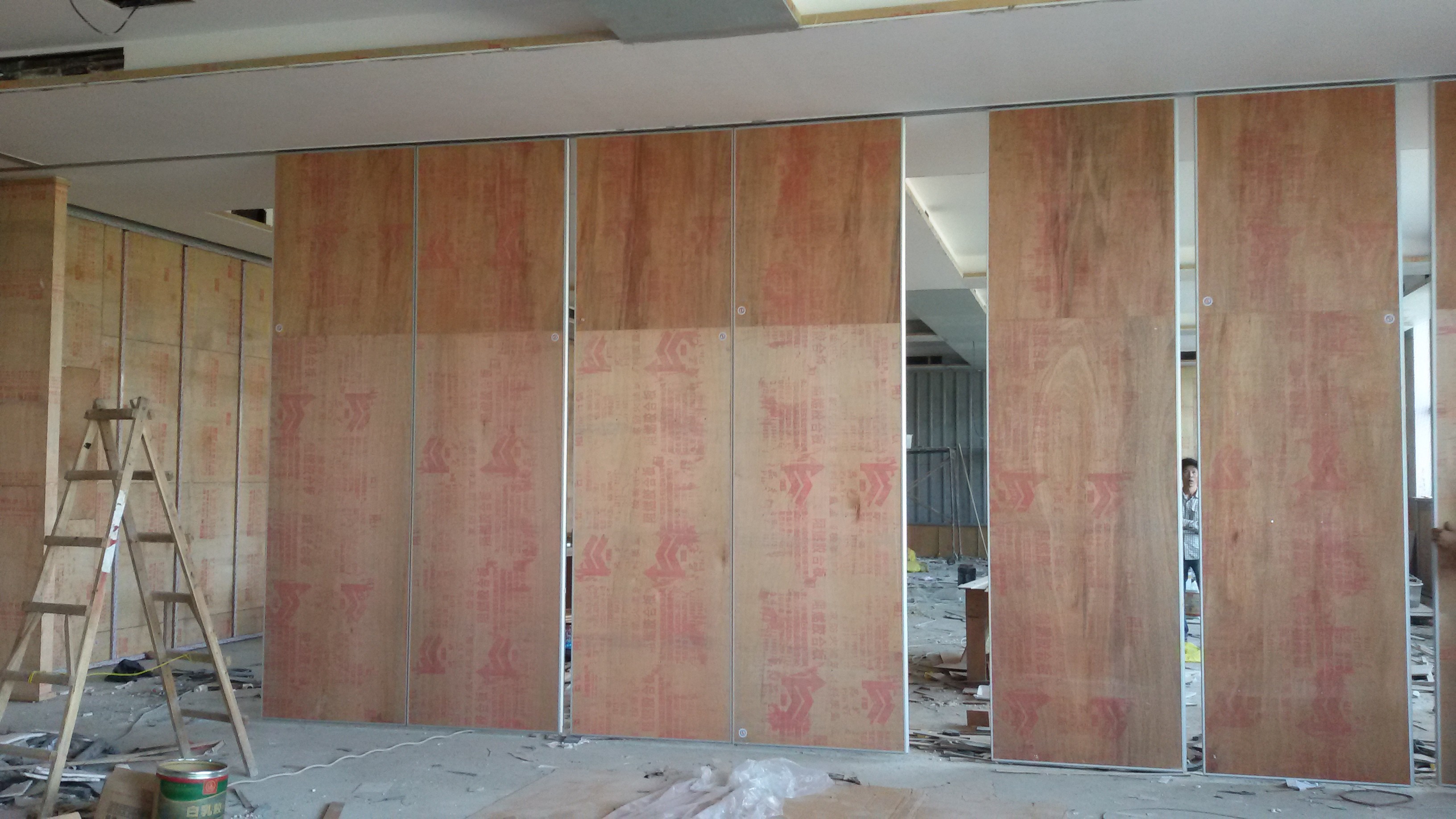 Sliding Aluminium Accessories Folding Partition Walls Divide Space ...