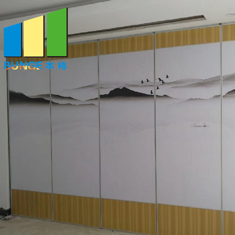 Melamine Foldable Soundproof Sliding Movable Partition Wall Under A ...