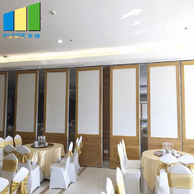 Folding Wooden Operable Partition Wall Sound Proof Partition Door For ...
