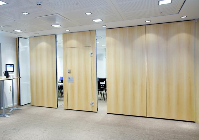 Customized Commercial Office Partition Wall / MDF Folding Acoustic ...