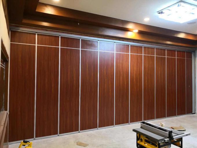 Gymnasium Operable Partition Walls Panel System / Removable Sliding ...